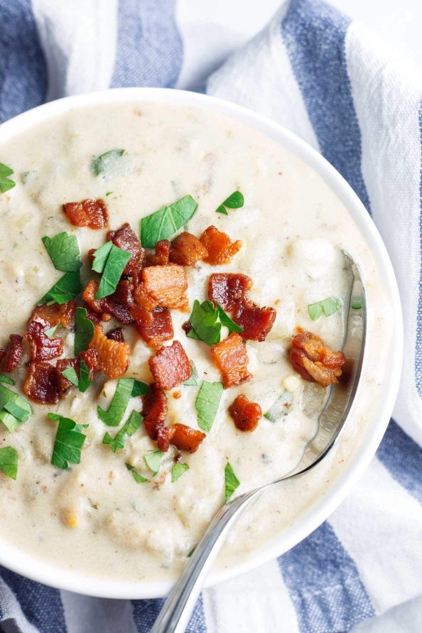 Dairy Free Clam Chowder - Kit's Kitchen