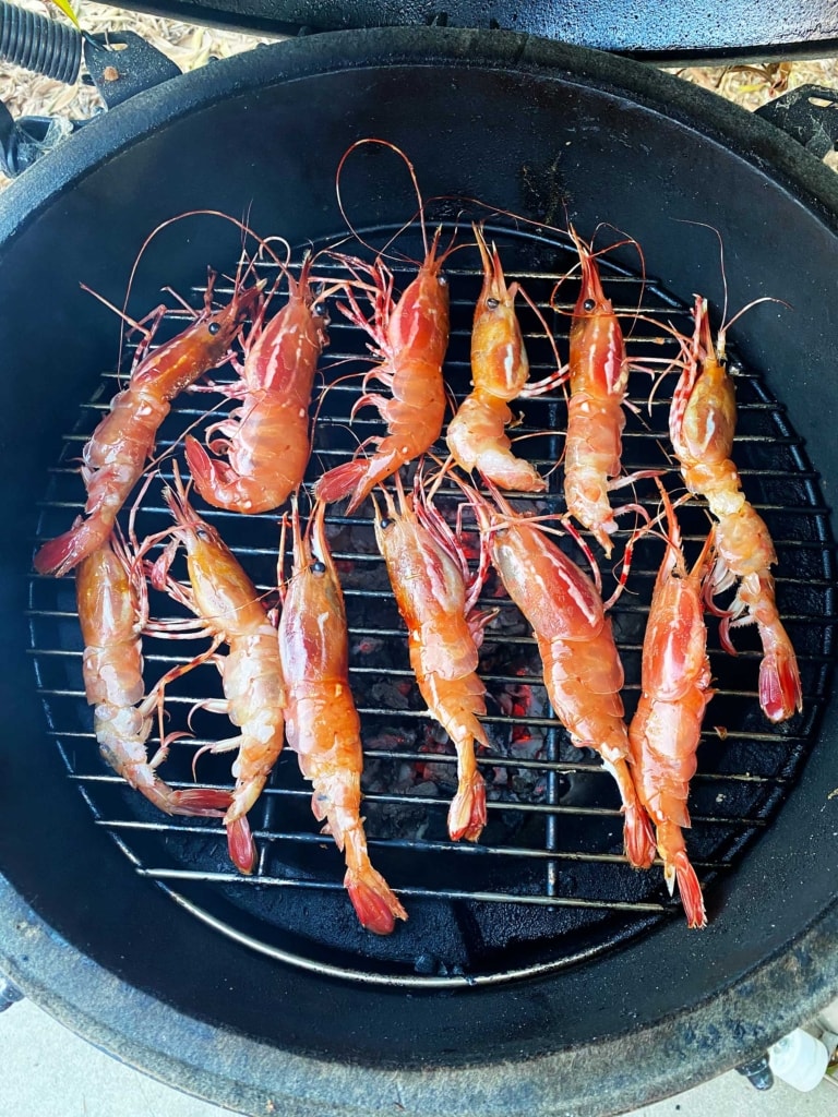 Grilled Spot Prawns with Garlic Herb Butter - Kit's Kitchen